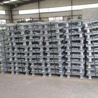 China 1000kg Heavy Duty Wire Mesh Storage Cage with Traction for Warehouse for sale