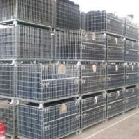 China Logistics Warehouse Storage Cages 500kg Wire Security  With Wheels for sale