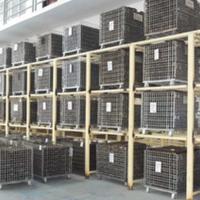 China Logistics Warehouse Storage Cages 500kg Wire Security  With Wheels for sale