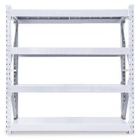 China SGS Medium Duty Racking Q235B Longspan Shelving Unit Silver for sale
