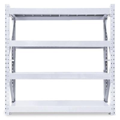China SGS Medium Duty Racking Q235B Longspan Shelving Unit Silver for sale