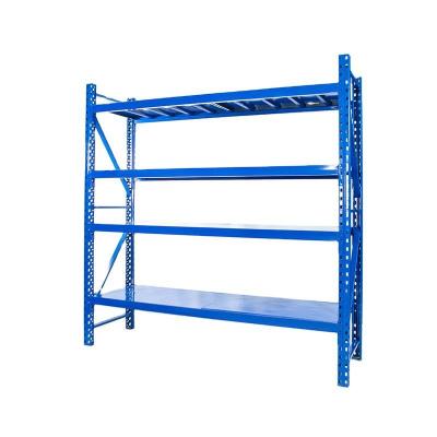 China Beam Q235 Medium Duty Racking 900kg Boltless Industrial Steel Shelving for sale