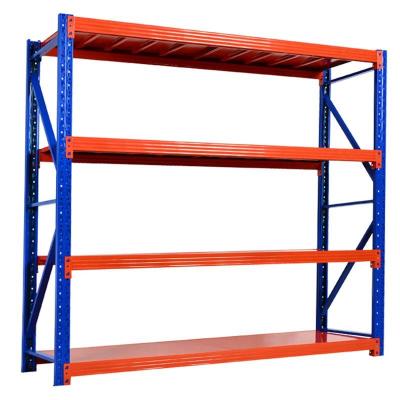 China Q235B Medium Duty Steel Shelving 400kg Adjustable 4 Layer Storage Rack for sale