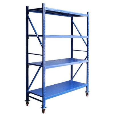 China 50mm Medium Duty Racking 200kg Adjustable Steel Rack Blue for sale