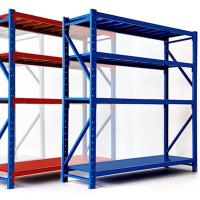 China Four Layers Light Duty Metal Shelving 0.2T Adjustable Warehouse Storage Rack Cold Rolled Steel for sale