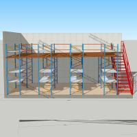 China Multi Level Mezzanine Racking System 2.5 Tons Mezzanine Warehouse Storage for sale