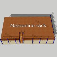 China Fire Rated Mezzanine Racking System ODM Custom Steel Pallet Rack 1000kg Capacity for sale