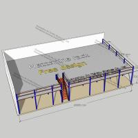 China Fire Rated Mezzanine Racking System ODM Custom Steel Pallet Rack 1000kg Capacity for sale
