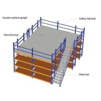 China Powder Coating Mezzanine Racking System Q235B Steel Mezzanine Floor Racking 1000kg Capacity for sale