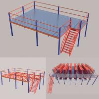 China 700kg Capacity Steel Structure Mezzanine Rack SGS Certified Warehouse Storage System for sale
