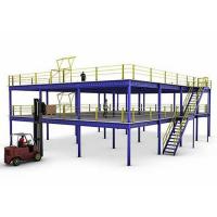 China Q235 Steel Mezzanine Storage Rack 2000kg Capacity Multi Layer Flooring System for sale