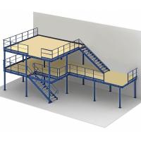 China Q235 Steel Mezzanine Storage Rack 2000kg Capacity Multi Layer Flooring System for sale