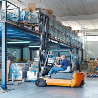 China SGS Mezzanine Racking System Warehouse Storage Floor Board 2-3 Level Custom Steel for sale