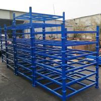 China Galvanized Stackable Pallet Rack 1200x1000mm Cold Rolled Steel Stacking Rack for sale