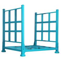 China Galvanized Stacker Rack 1500kg Tire Stacking Rack Deep Blue for sale