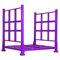 China Galvanized Stacker Rack 1500kg Tire Stacking Rack Deep Blue for sale