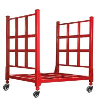 China Purple Stackable Steel Stillages SGS Stacking Rack Heavy Duty for sale