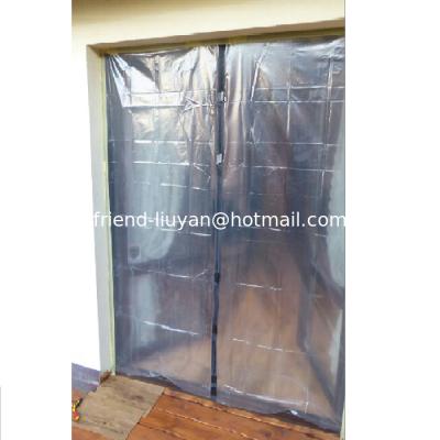 China Customized PVC Film Door Dust Proof Foil Door 0.10mm Thickness Warm Keep Membrane for sale