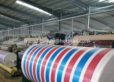 China PE Tarpaulin UV Resistant Waterproof Polyethylene Woven Fabric 100gsm 200gsm for Construction Agriculture for sale