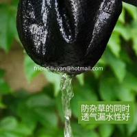 China Black Polypropylene Weed Barrier Cover 90gsm Woven Garden Membrane Ground Cover 4m Width for sale