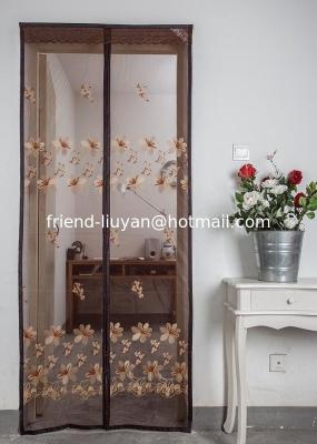 China Fine Mesh Gauze Door Mosquito Net Door Magnetic Screen Door for sale