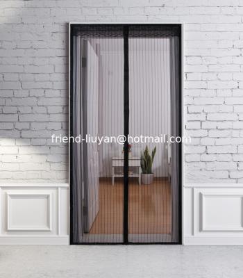 China Customizable Polyester Magnetic Mosquito Net Door Curtain 100x220cm Insect Screen for sale