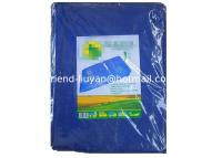 China Wholesale Heavy Duty PE Tarpaulin 120gsm UV Resistant Woven Fabric Cargo Cover Blue for sale