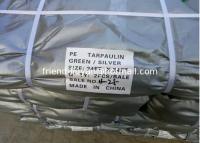 China UV Resistant Heavy Duty PE Tarpaulin 150gsm Grey Green Anti Friction Canvas Tarp for sale