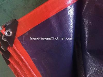 China UV Resistant PE Tarpaulin Roll 50gsm 200gsm Orange Blue Boat Cover for sale
