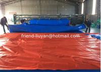 China UV Resistant PE Tarpaulin Roll 50gsm 200gsm Orange Blue Boat Cover for sale