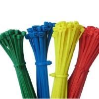 China 4.8x368mm Nylon Cable Colorful Zip Ties UV Treated Black Red Blue White for sale