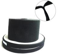 China High Strength Durable Heavy Duty Hook and Loop Tape 25mm Black White Adhesive for sale