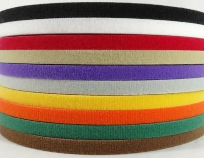 China Colored Nylon Hook and Loop Cable Ties 10mm x 1m Roll High UV Resistance for sale