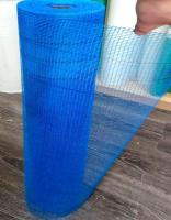 China Alkali Resistant Fiberglass Mesh 1m x 50m Blue Roll for Wall Reinforcement for sale