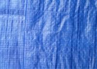 China High Strength PE Tarpaulin 120gsm Blue Truck Cover Roof Shading 550N Tensile for sale