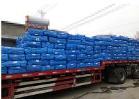 China High Strength PE Tarpaulin 120gsm Blue Truck Cover Roof Shading 550N Tensile for sale
