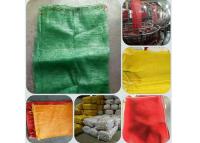 China PP Woven Garlic Mesh Bag Vegetable Packing Bag Drawstring Woven Mesh Sacks for sale