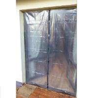 China Double Garage Screen Door Magnetic Middle Customized Mosquito Net  Door for sale