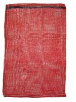 China Red PP Woven Mesh Bag for Onion Carrot Vegetable Packing 40x60cm 5-25kg Drawstring for sale