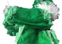 China Breathable PE Knitted Monofilament Tubular Mesh Bag with Drawstring 5kg-25kg for sale