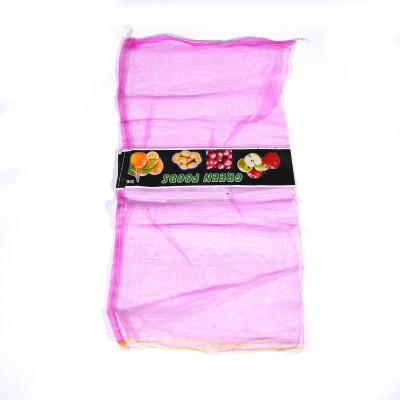 China HDPE Woven Mesh Bags 16x16 Mesh 20kg Capacity for Onion Garlic Vegetable Packing for sale