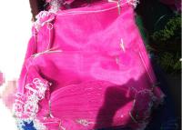 China HDPE Woven Mesh Bags 16x16 Mesh 20kg Capacity for Onion Garlic Vegetable Packing for sale