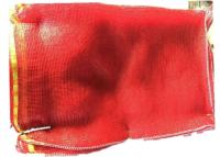 China Red Woven Mesh Bag Ventilated Mesh Sacks For Fresh Fruits for sale