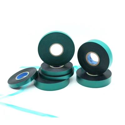 China PVC Marking Cable Tie Tape 2cm x 30m Green Soft Binding Wrap for Cable Organization for sale