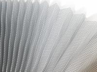 China Grey Pleated Window Mosquito Net Plissed Screen  20mm for sale