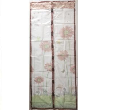 China Magnetic Screen Door 100x210cm Mosquito Net Polyester Mesh Insect Protection Bug Barrier for sale