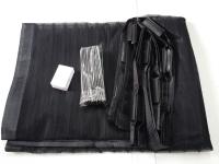 China Magnetic Mosquito Net Door Curtain 100x220cm 9 Pairs Polyester Insect Screen for sale