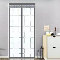 China Magnetic Anti Cold Film Door Curtain 90x220cm Transparent PEVA Thermal Insulation for sale