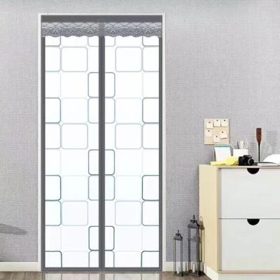 China Magnetic Anti Cold Film Door Curtain 90x220cm Transparent PEVA Thermal Insulation for sale