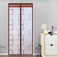 China Magnetic Anti Cold Film Door Curtain 90x220cm Transparent PEVA Thermal Insulation for sale